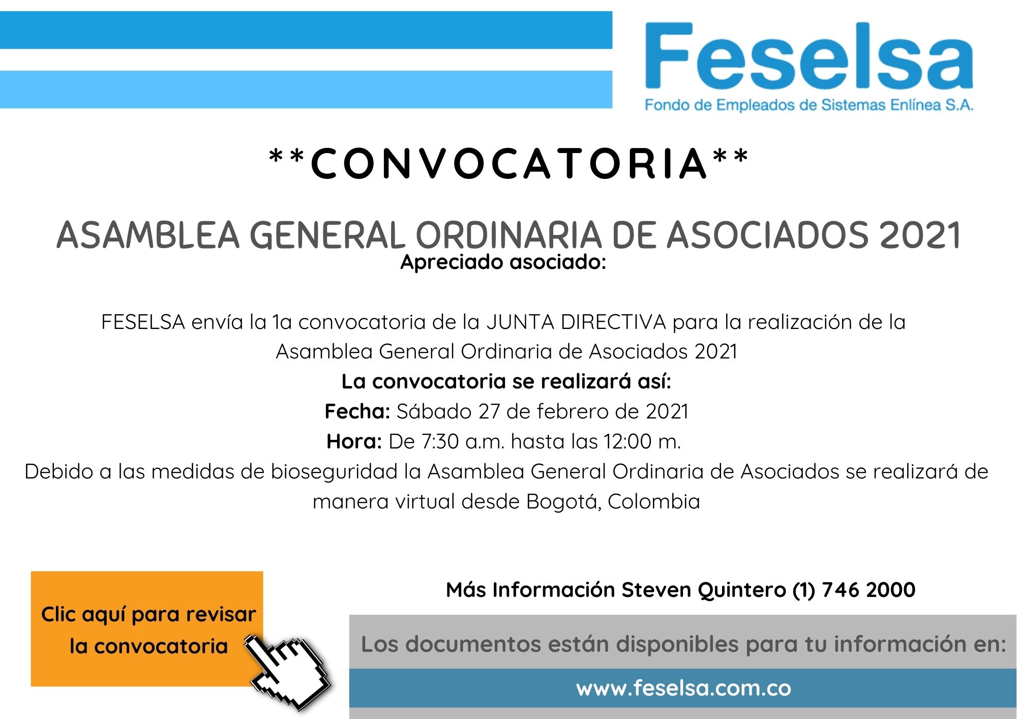 Convocatoria Asamblea 2021 – Feselsa